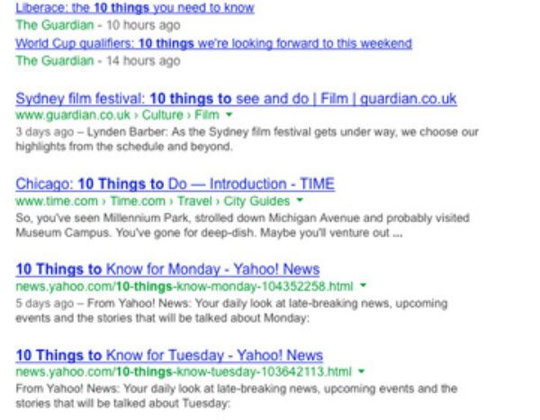 Top 10 Lists On the Internet - Daily Squib