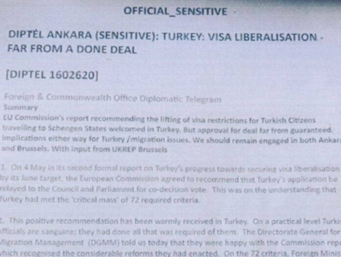 Read Documents That Prove Turkey Granted Visa Free Travel After June 23 ...