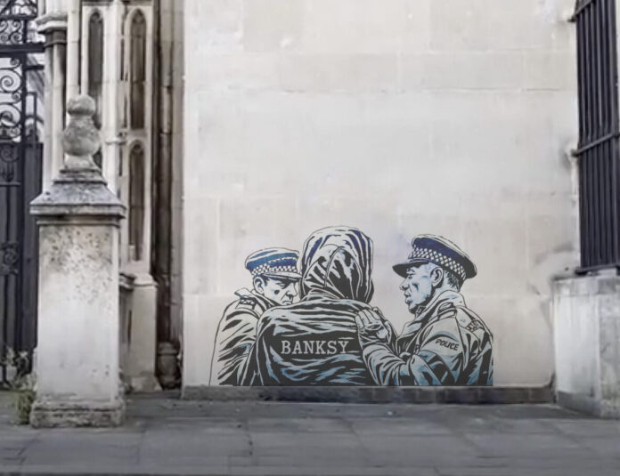 Royal Courts of Justice: The Last Banksy Revealed - Daily Squib